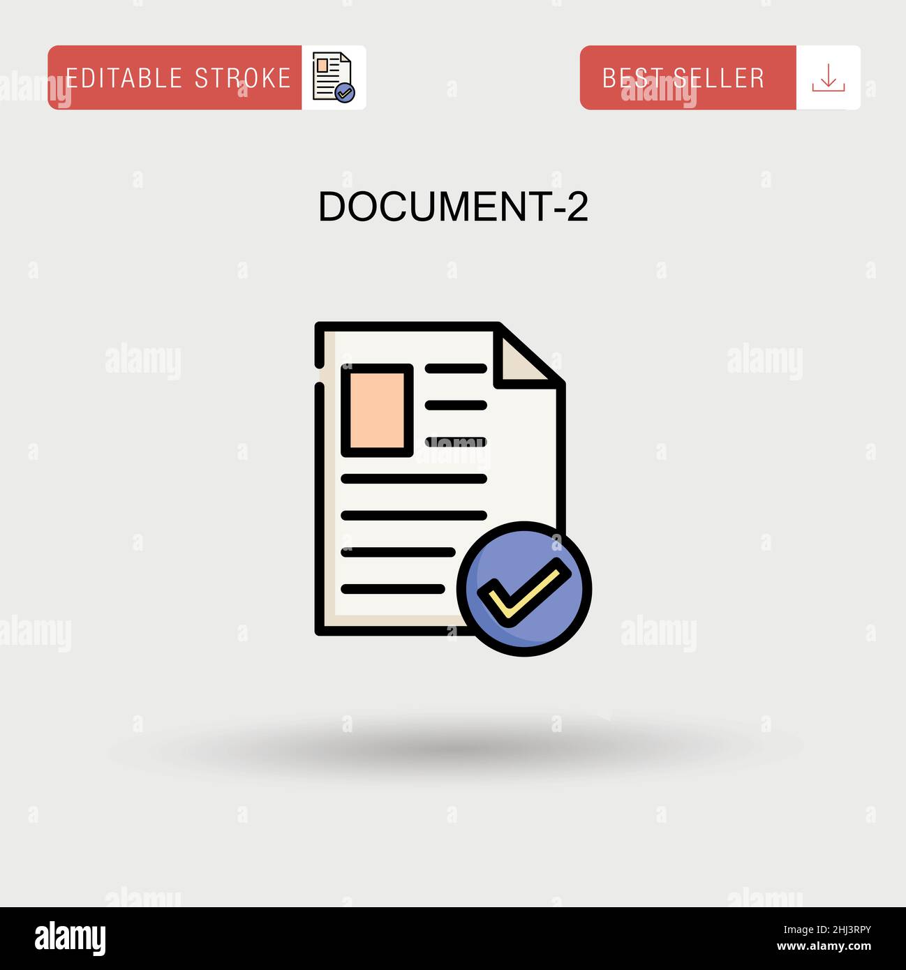 Document-2 Simple vector icon Stock Vector Image & Art - Alamy