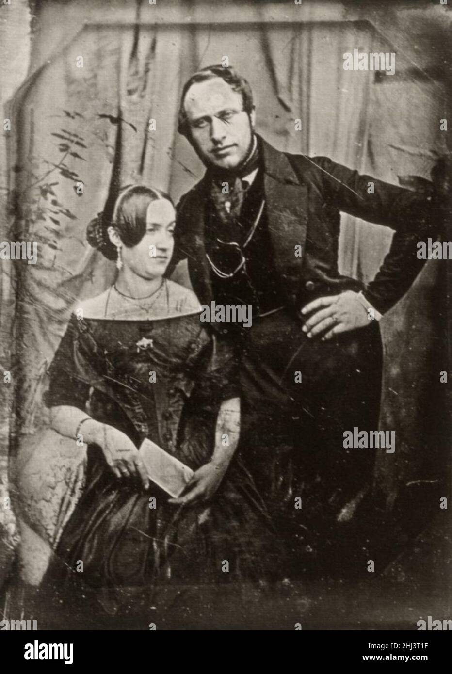 Stelzner, Carl Ferdinand - Eduard F. Grell und seine Frau Helene Stock ...