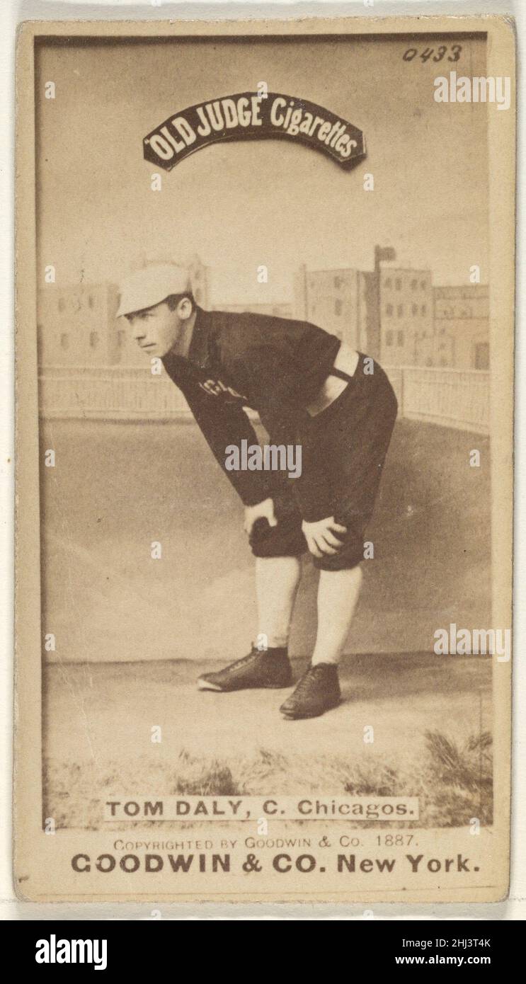 Tom Daly, Catcher, Chicago, from the Old Judge series (N172) for Old ...