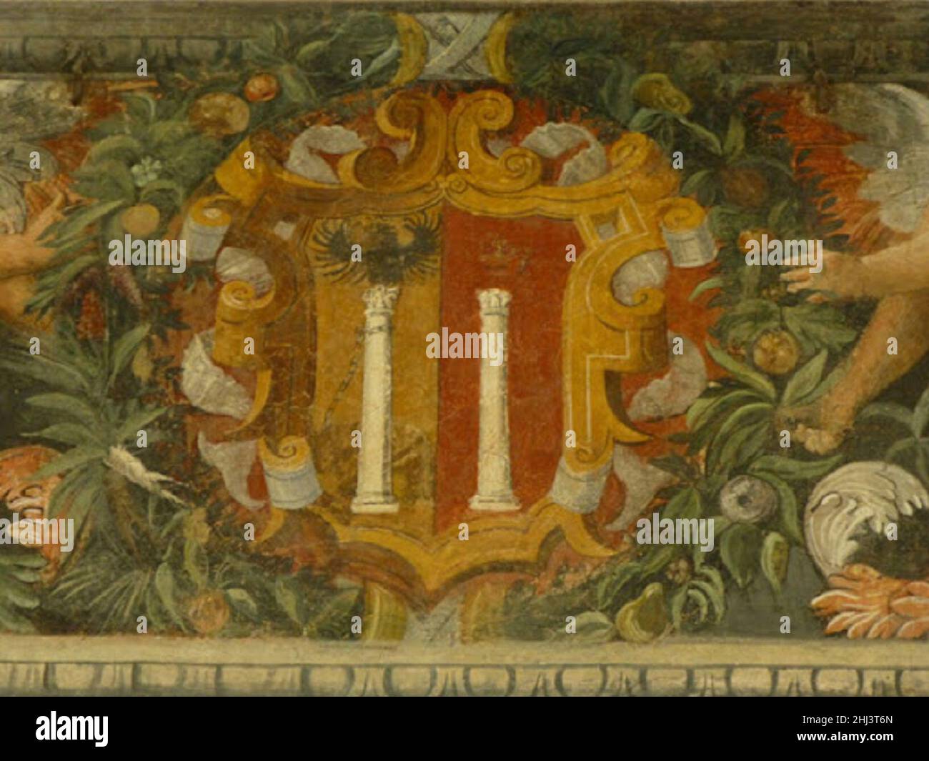 Stemma Colonna - Cesarini Stock Photo - Alamy