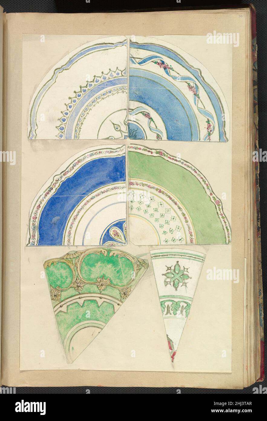 Six Designs for Decorated Plates 1845–55 Alfred Henry Forrester [Alfred ...