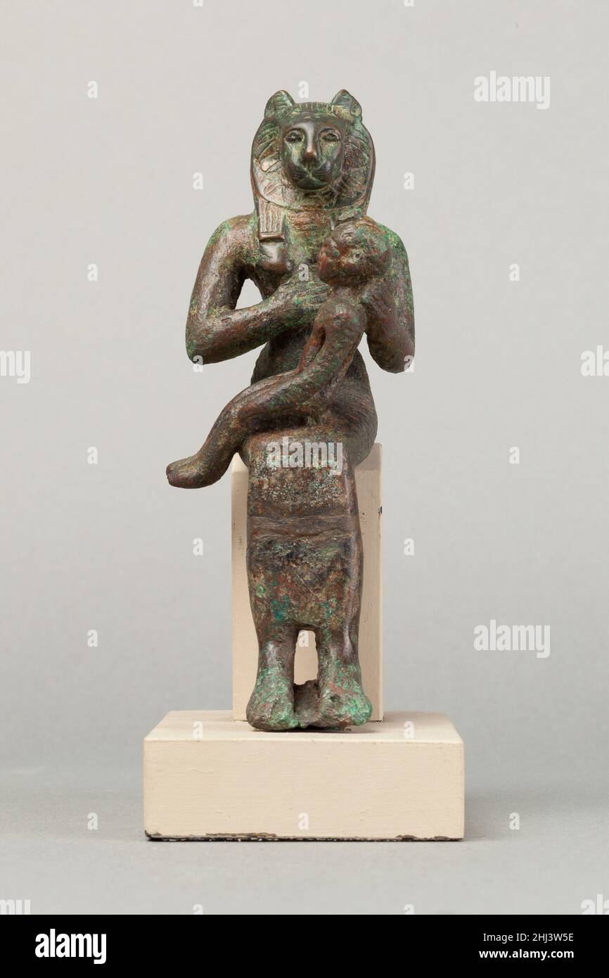 The goddess Wadjet with the Horus-child 664–30 B.C. Late Period ...
