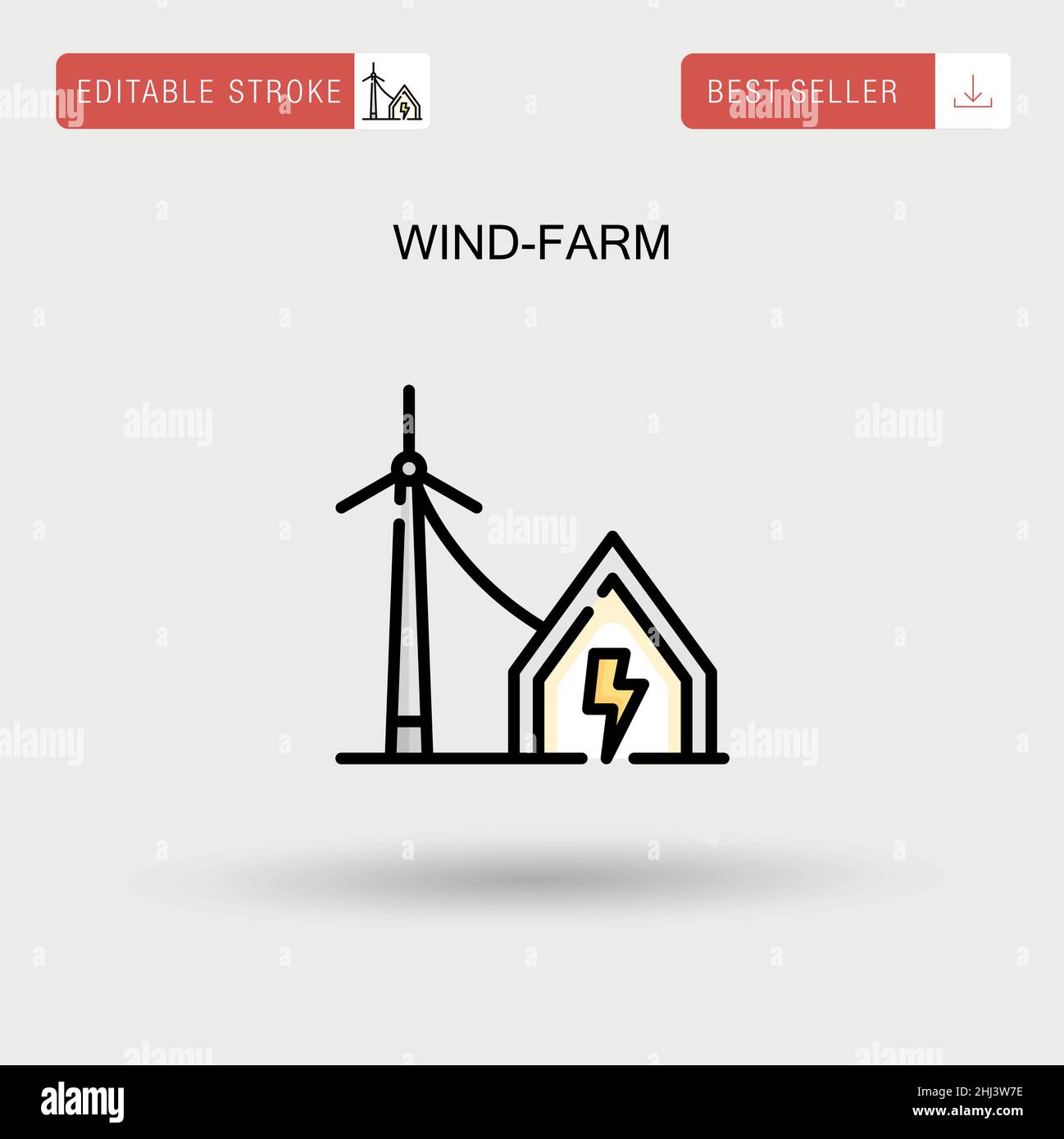 Offshore wind power Stock Vector Images - Alamy