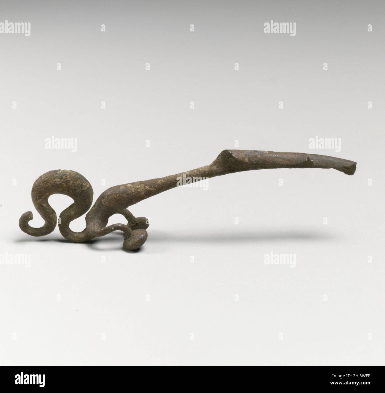 Dragon-type fibula 8th–6th century B.C. Italic The surface is somewhat ...