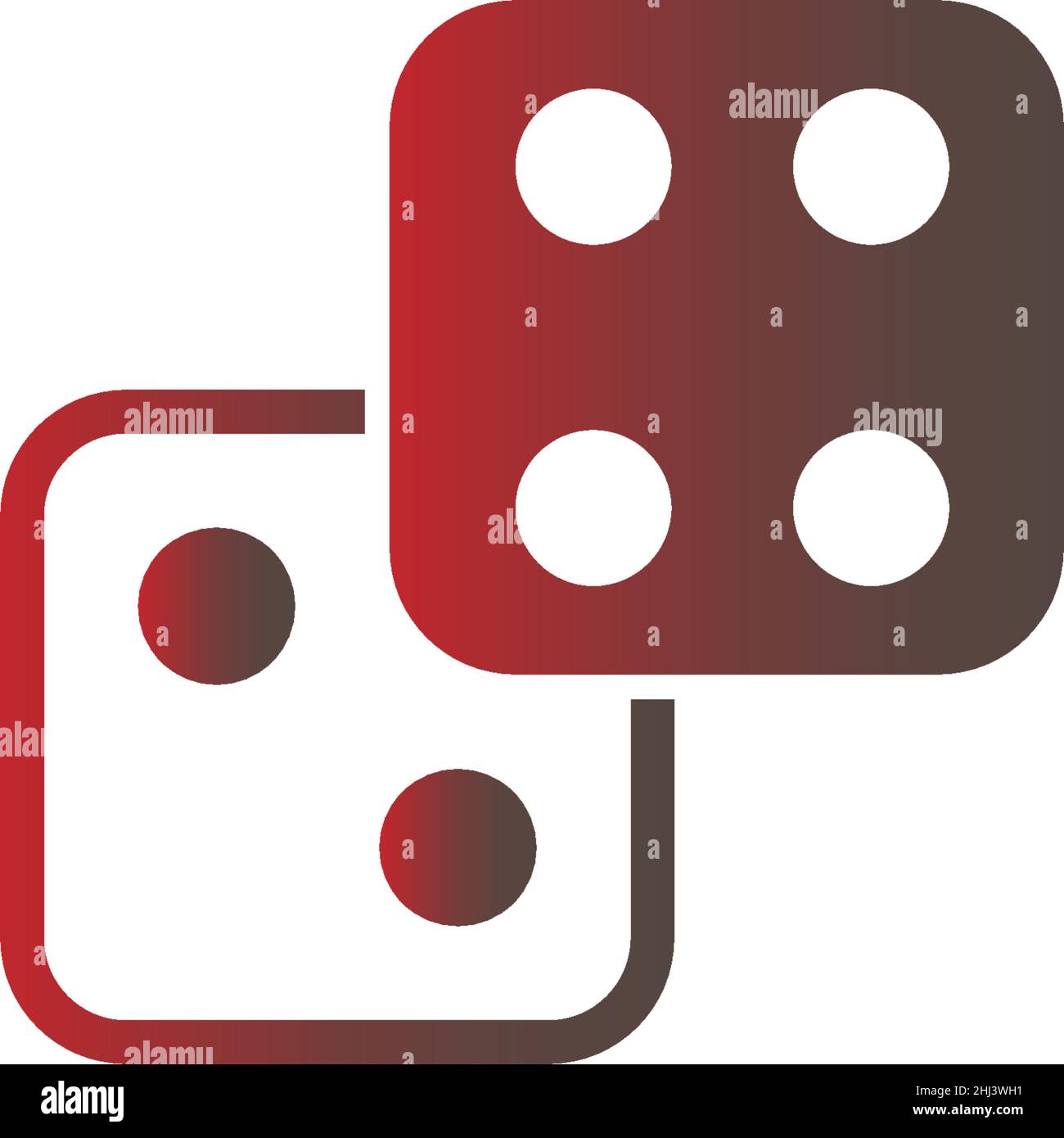 Dice icon logo design template illustration vector Stock Vector Image ...