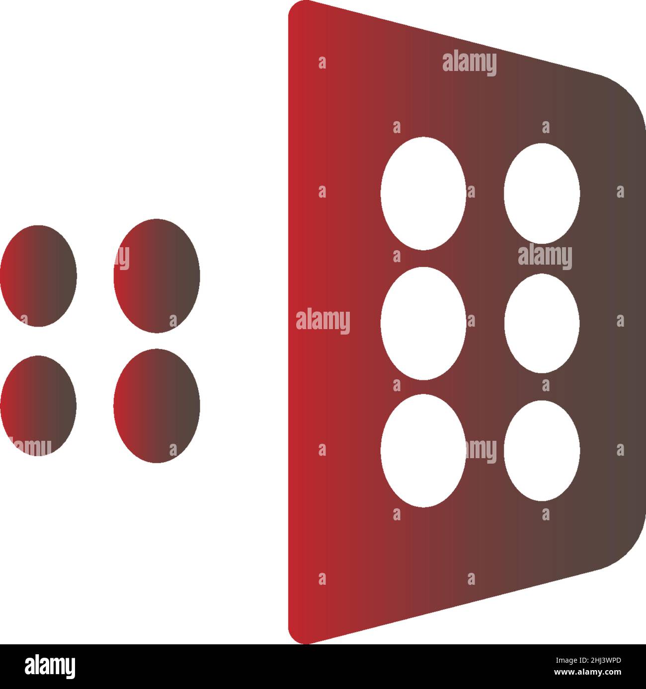 Dice icon logo design template illustration vector Stock Vector Image ...