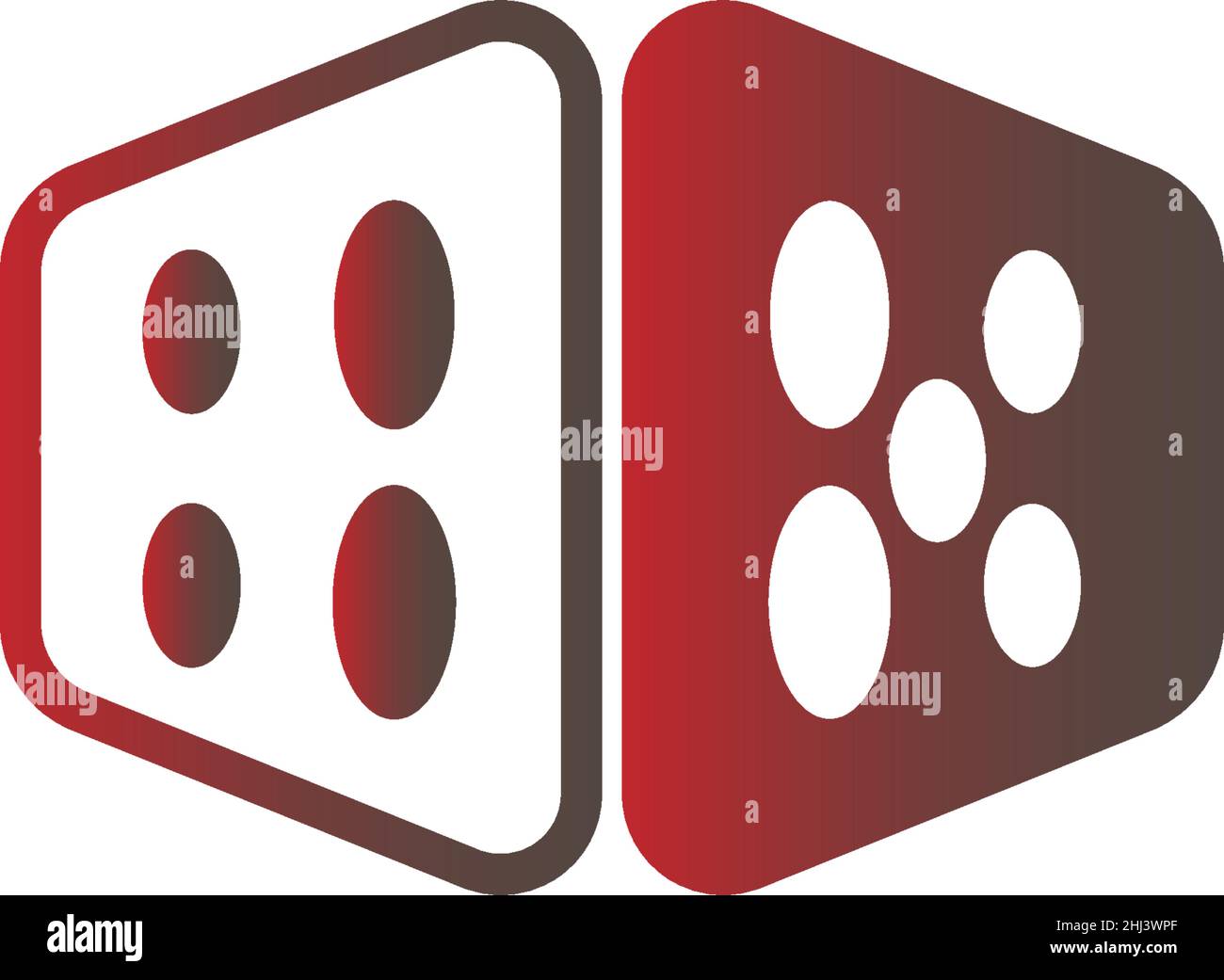 Dice icon logo design template illustration vector Stock Vector Image ...