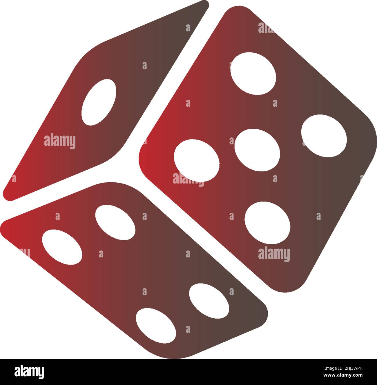 Dice icon logo design template illustration vector Stock Vector Image ...