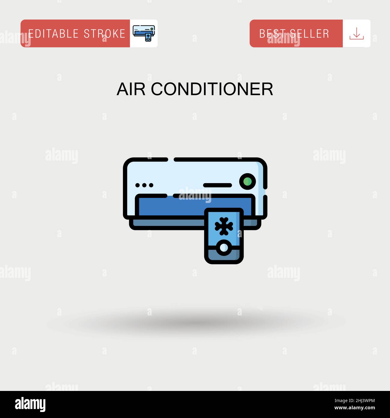 Air conditioner Simple vector icon Stock Vector Image & Art - Alamy