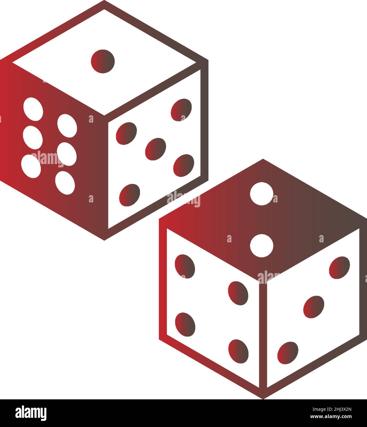 Dice icon logo design template illustration vector Stock Vector Image ...