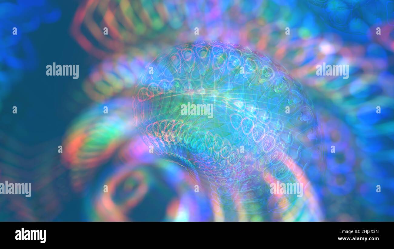 Abstract textural holographic iridescent blue background. Design, art ...