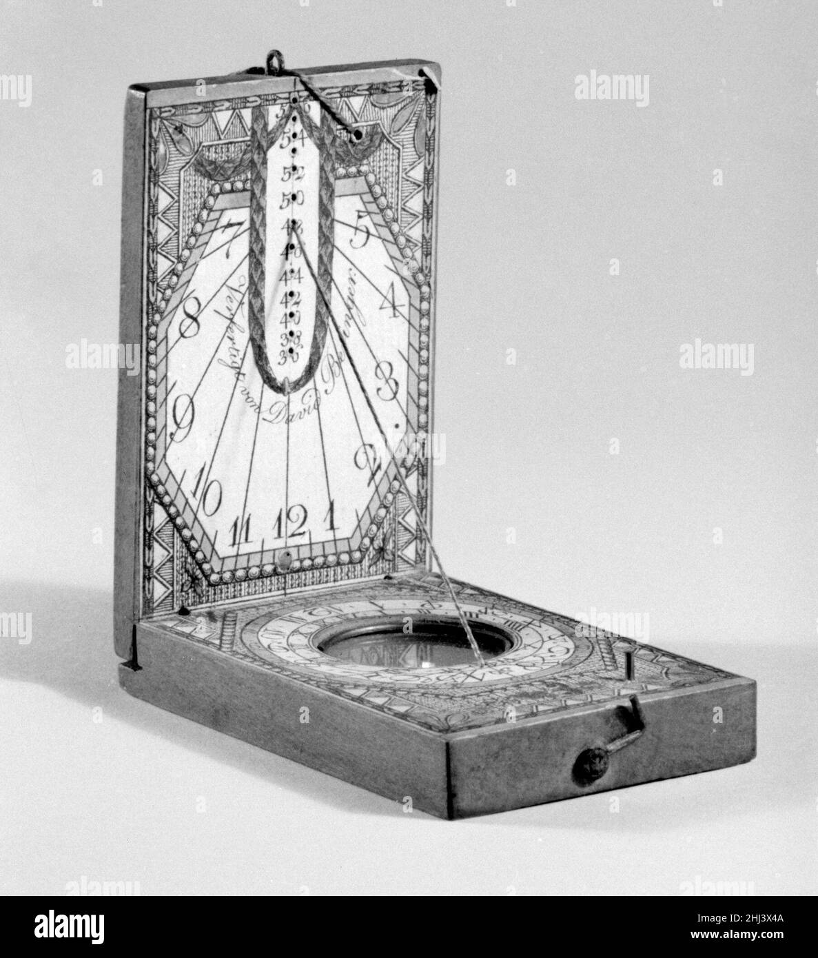 Portable diptych sundial ca. 1780–1821 David Beringer. Portable diptych ...