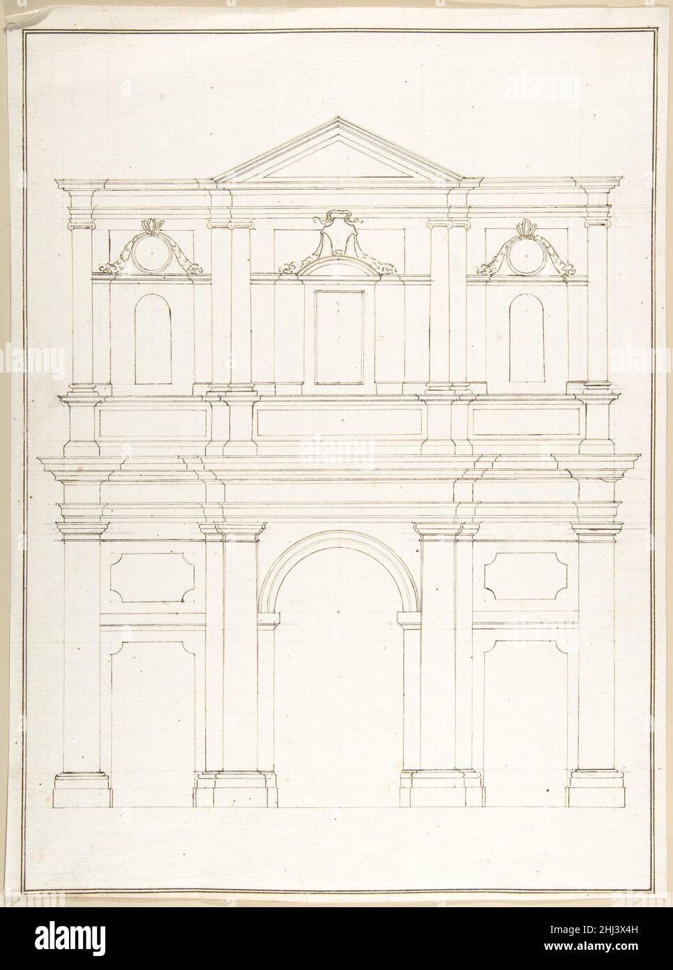 Design for a Facade 1710–27 Pietro Paolo Coccetti (Cocchetti) Italian ...