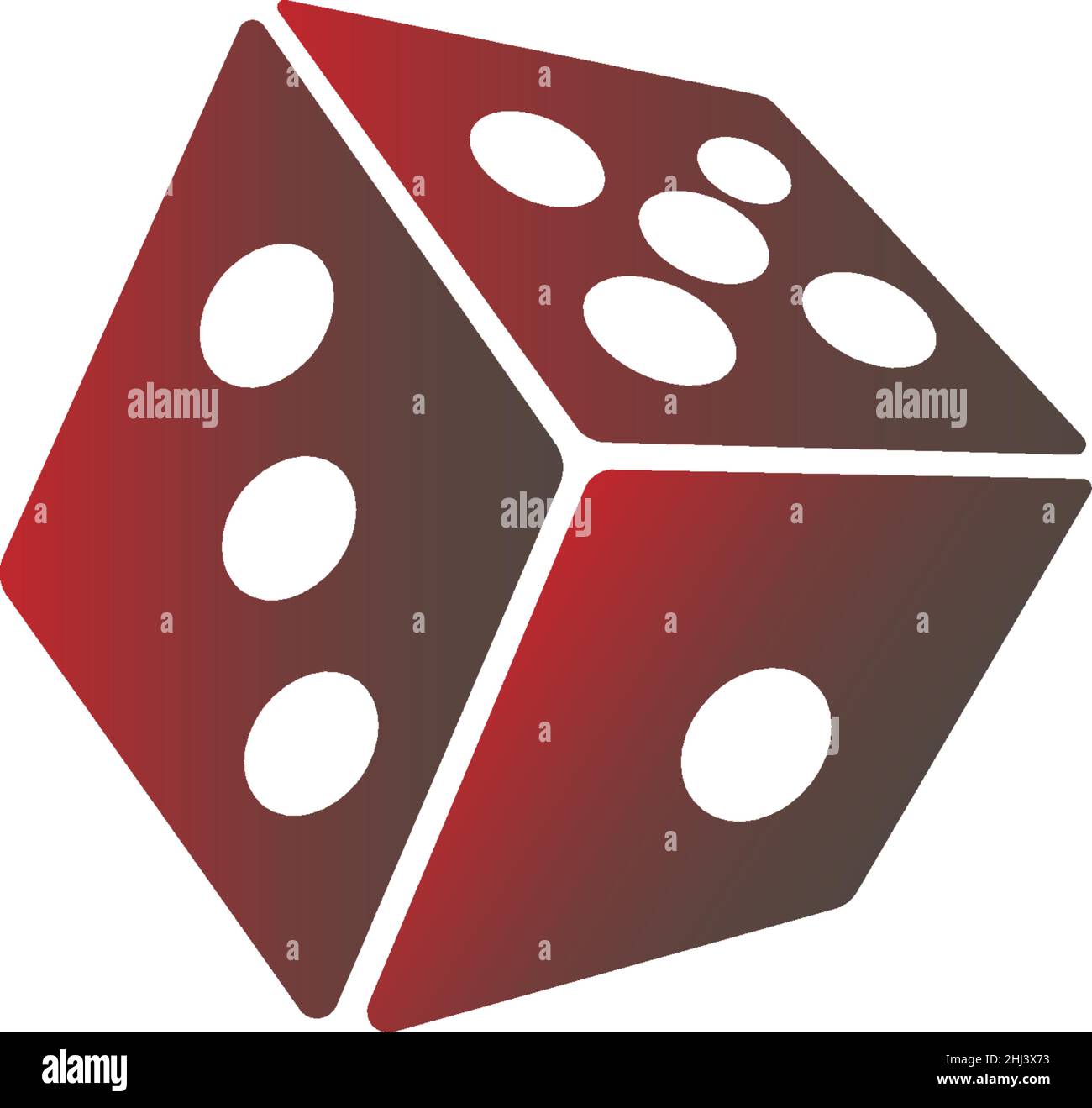 Dice icon logo design template illustration vector Stock Vector Image ...