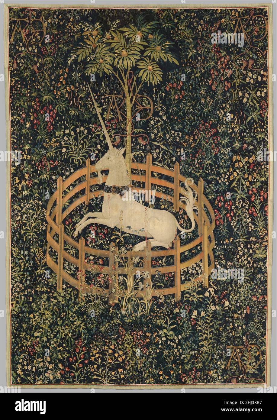 The Unicorn Rests in a Garden (from the Unicorn Tapestries) 1495–1505 ...