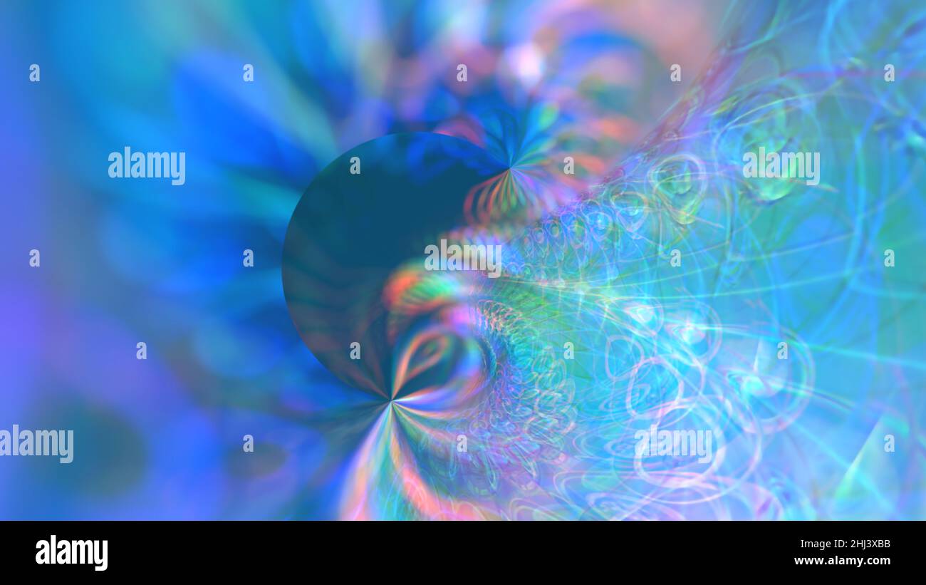 Abstract textural holographic iridescent blue background. Design, art ...