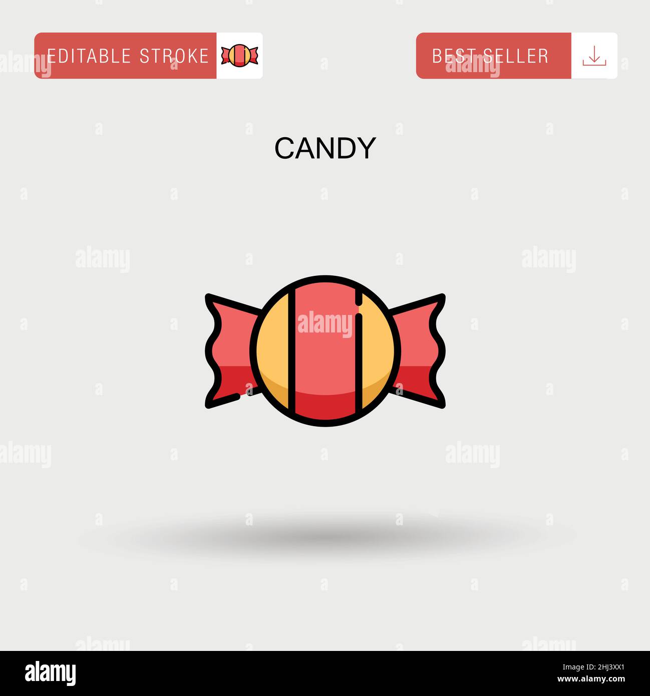 Candy Simple vector icon Stock Vector Image & Art - Alamy