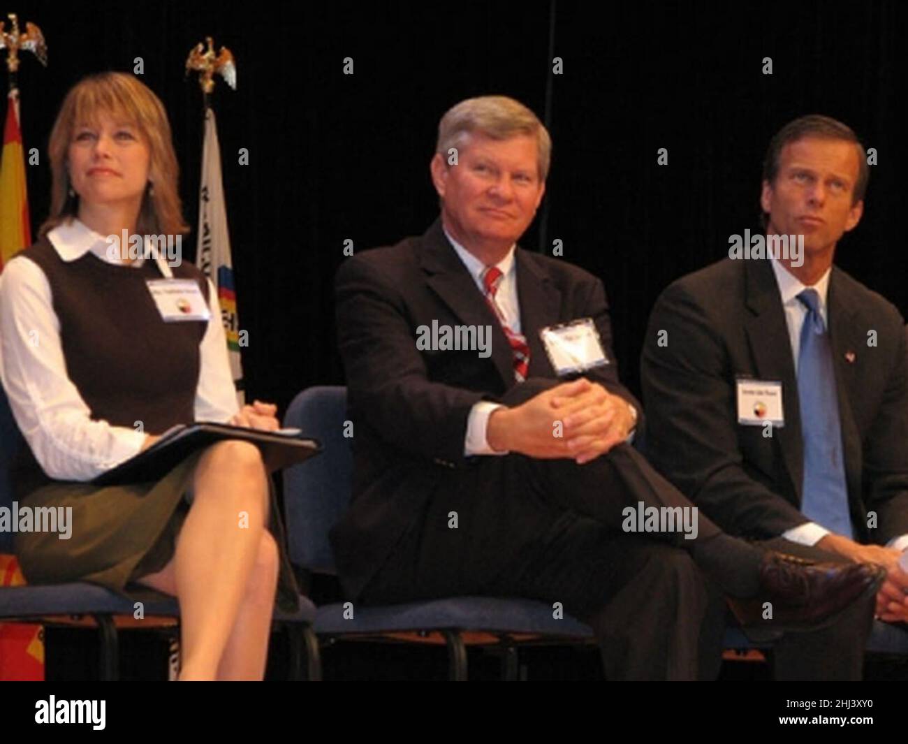 Stephanie Herseth Sandlin, Tim Johnson and John Thune Stock Photo - Alamy