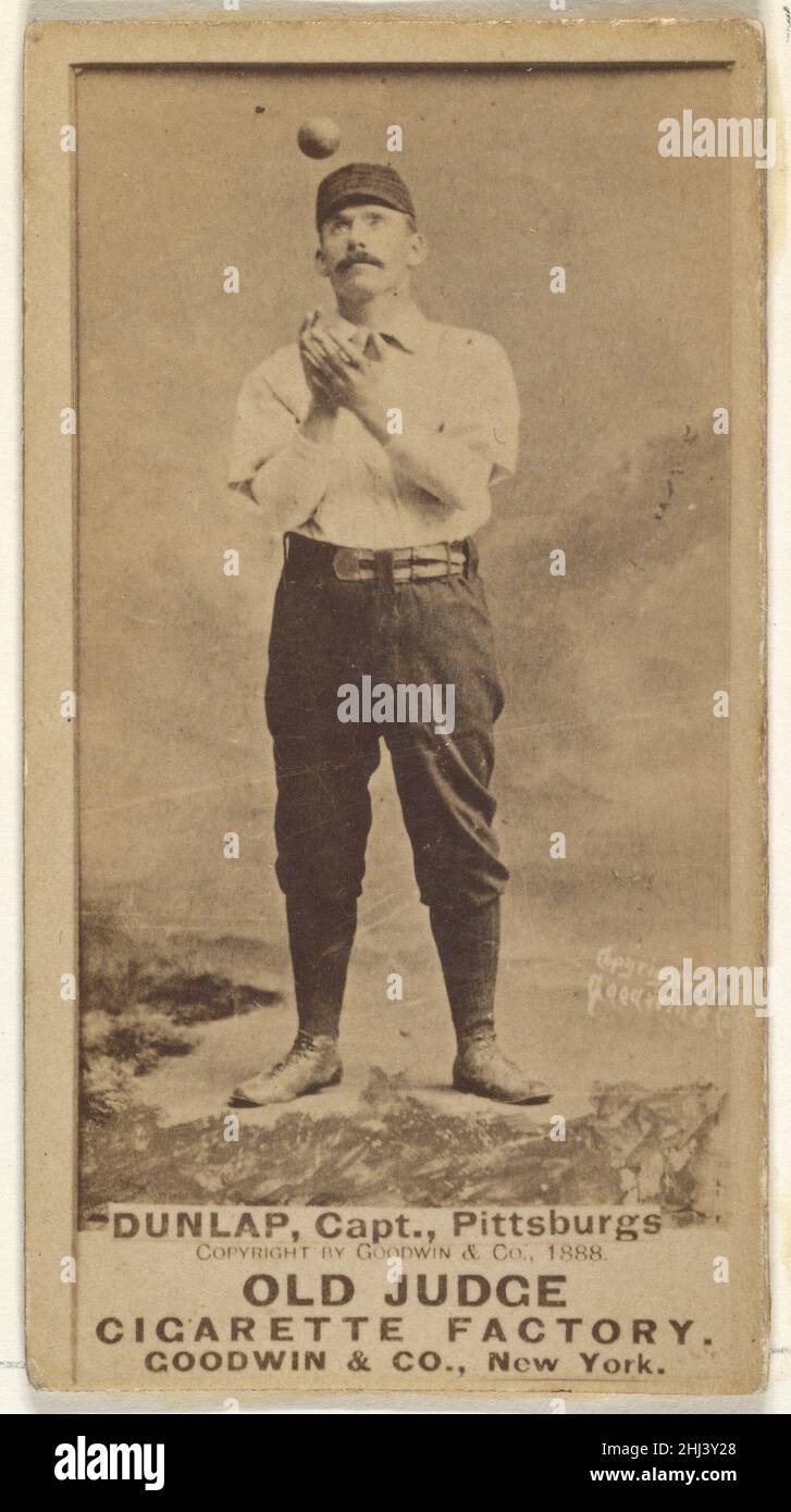 Fred "Sure Shot" Dunlap, Captain, Pittsburgh, from the Old Judge series ...