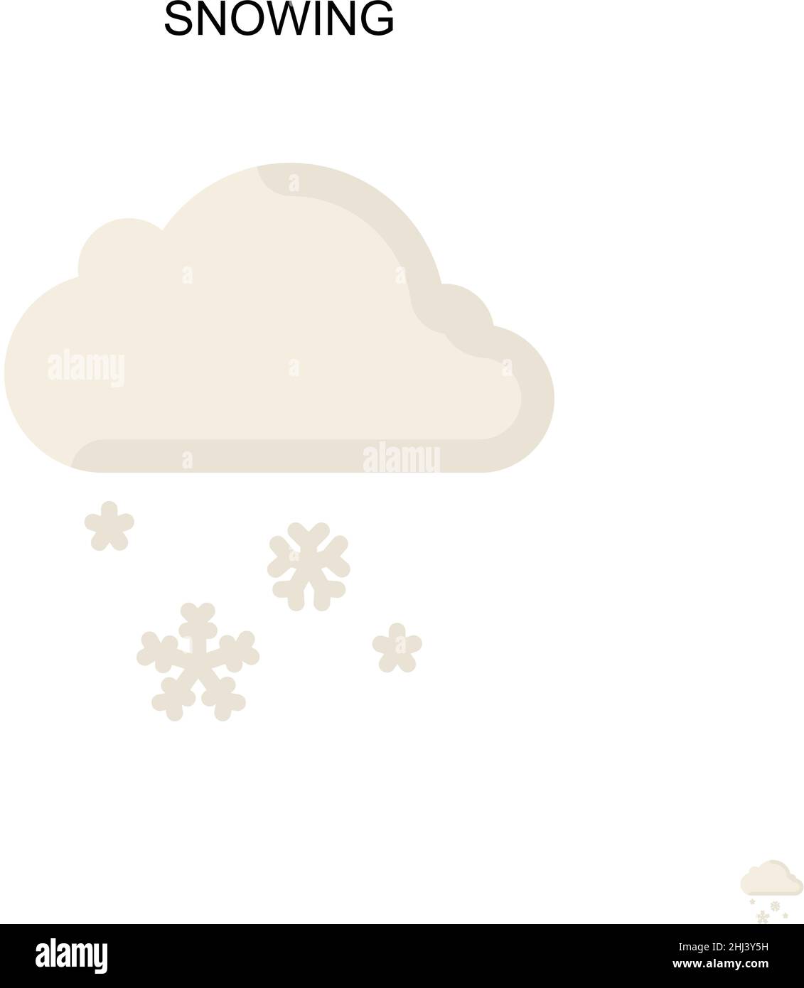 Snowing Simple vector icon. Illustration symbol design template for web ...