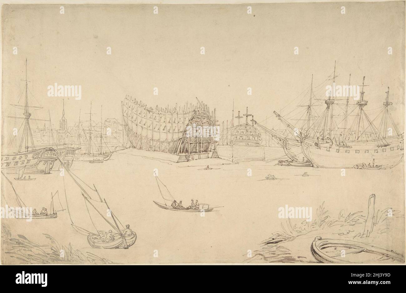 Harbor scene 1775–1827 Thomas Rowlandson British. Harbor scene 363991 ...