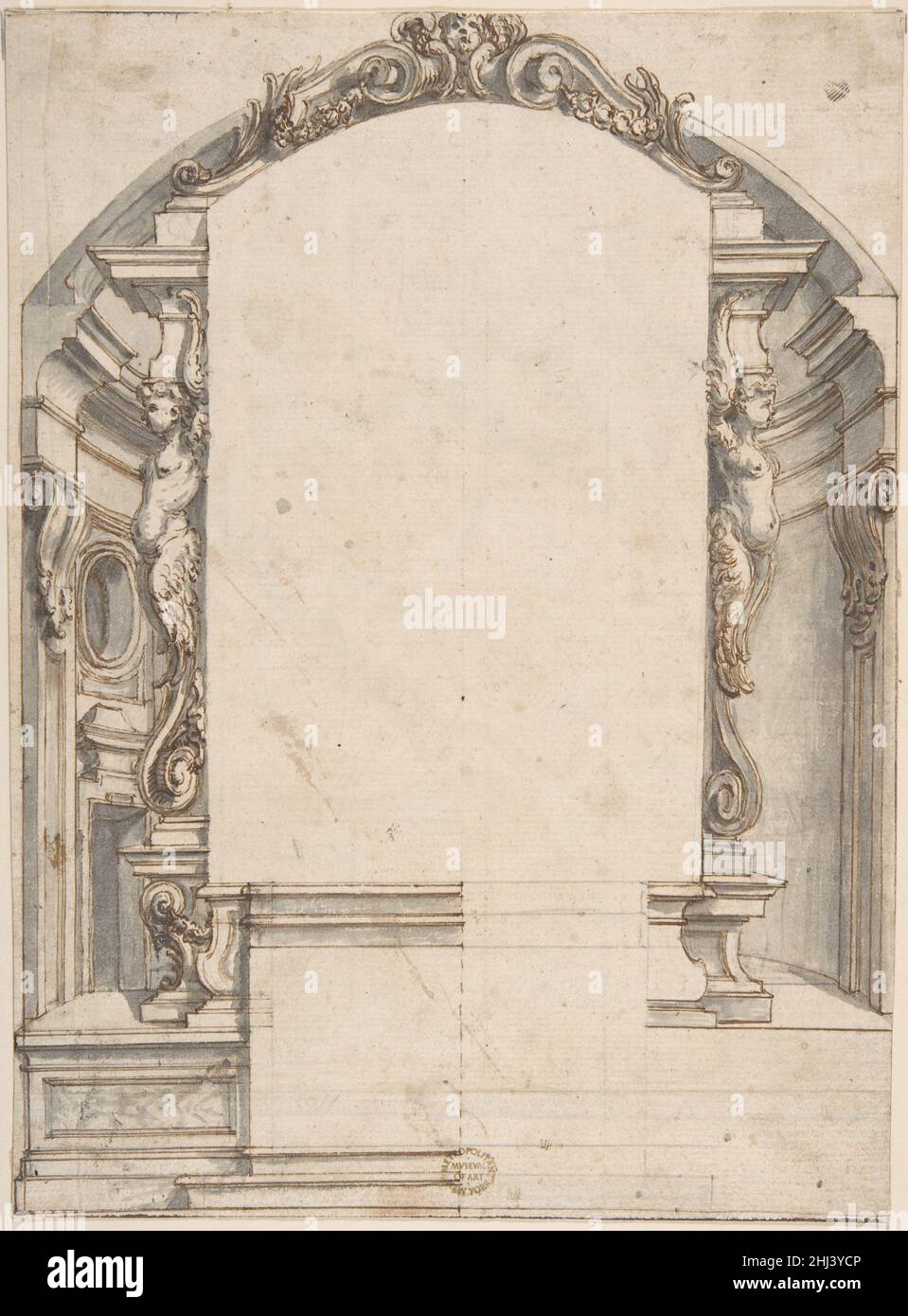 Design for an Altar 17th century Anonymous, Italian, Roman-Bolognese ...