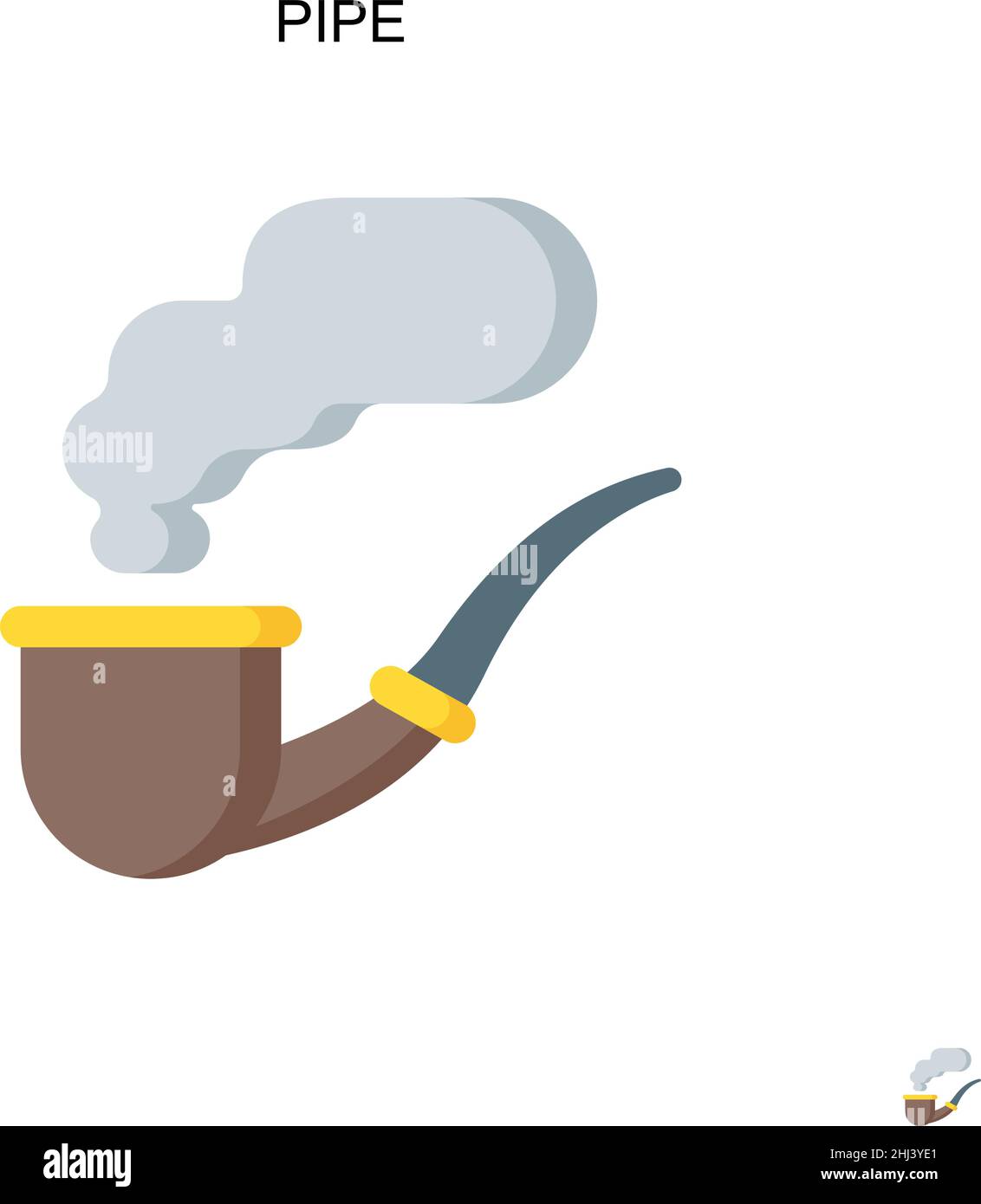 Pipe Simple vector icon. Illustration symbol design template for web ...