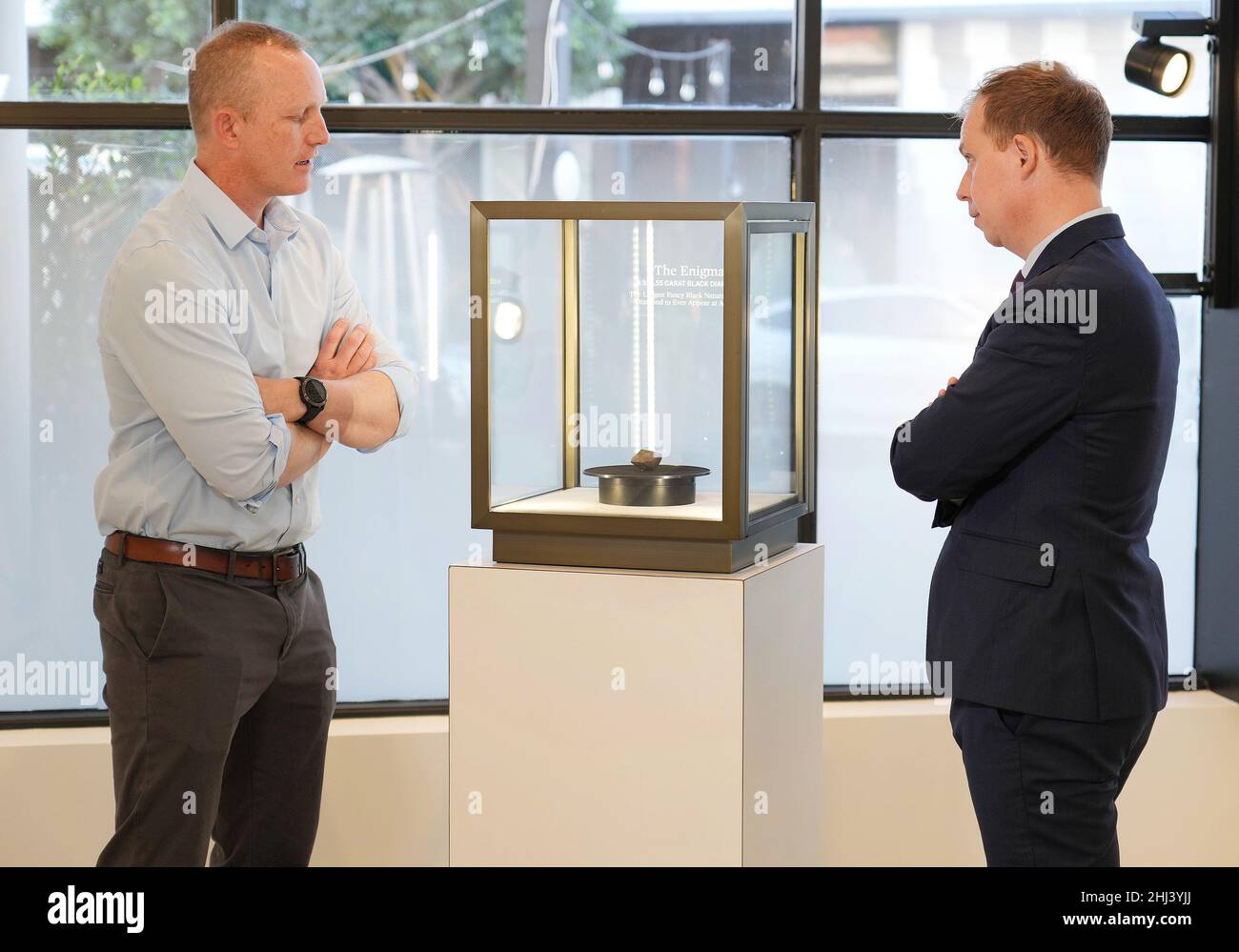 The Enigma Black Diamond, at 555.55 carats that is believed to have ...