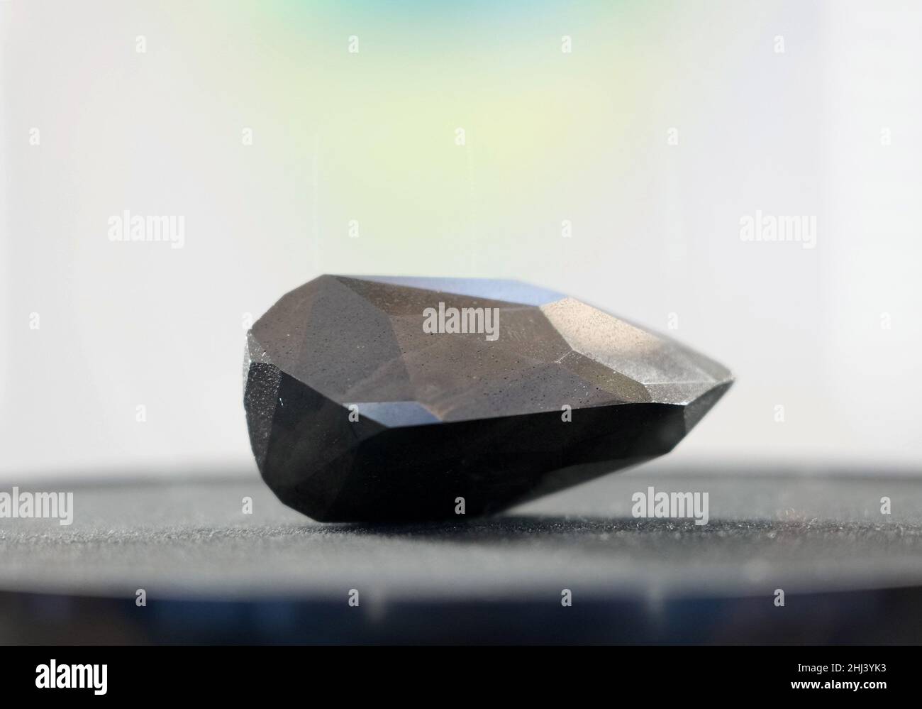 The Enigma Black Diamond, at 555.55 carats that is believed to have ...