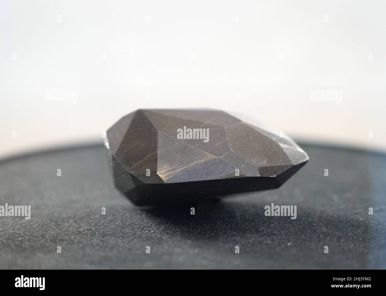 The Enigma Black Diamond, at 555.55 carats that is believed to have ...