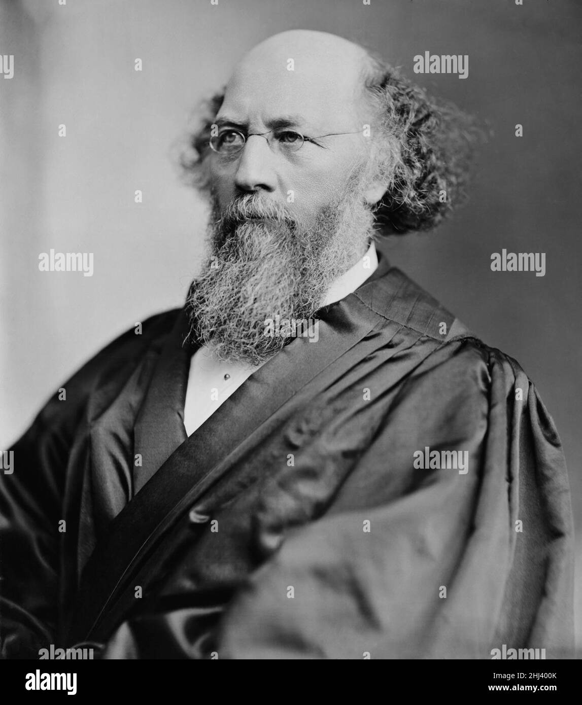 Stephen Johnson Field, photo half length seated, 1875 Stock Photo - Alamy