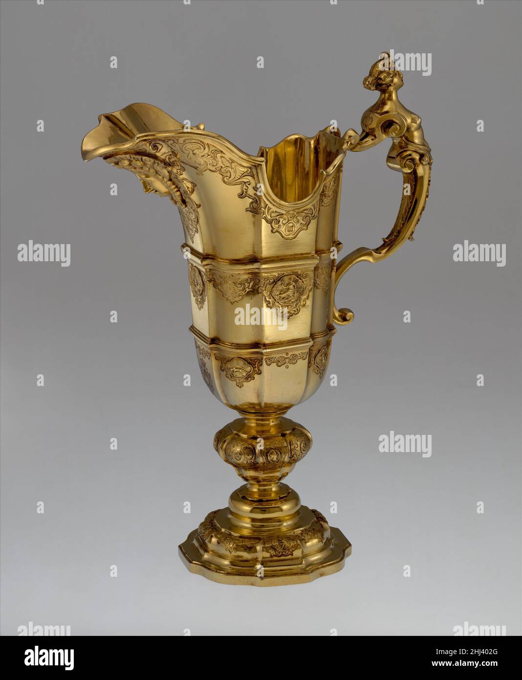 Rosewater ewer ca. 1730 Possibly by Johann Erhard Heiglen German This ...