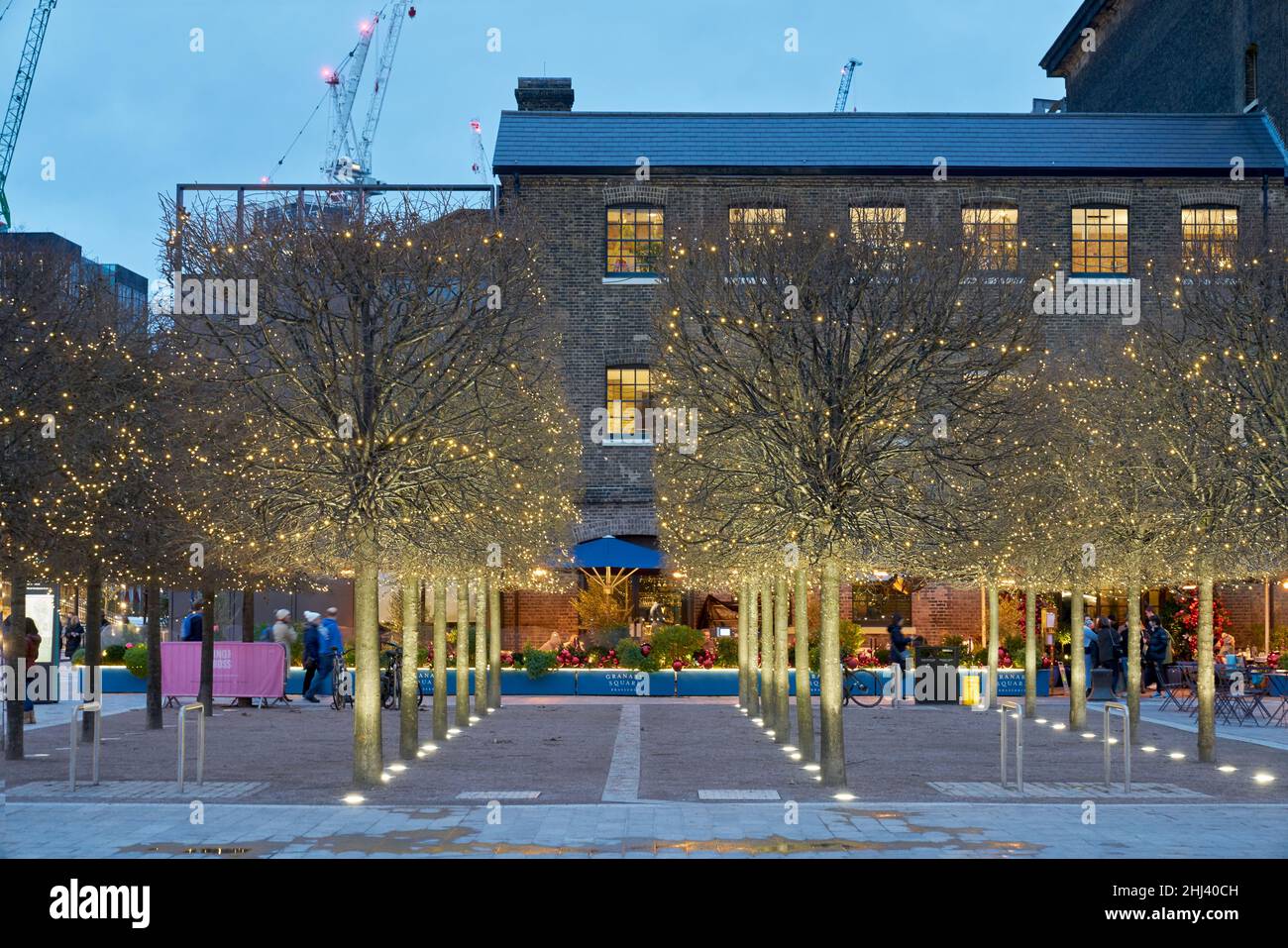 Kings Cross. development granary square Stock Photo - Alamy