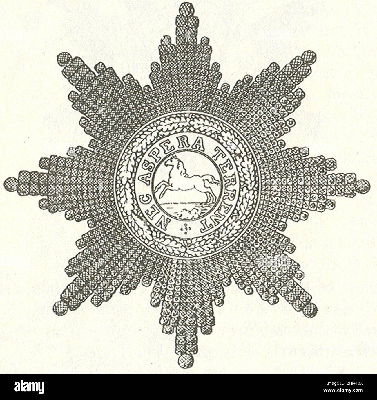 Ster van de Orde van de Welfen Stock Photo - Alamy