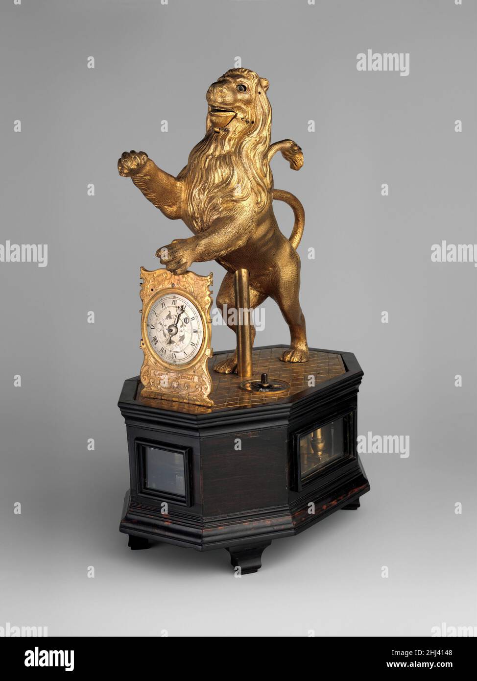 Automaton clock in the form of a lion ca. 1620–35 Clockmaker: Karl ...