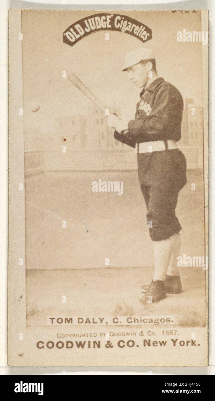 Tom Daly, Catcher, Chicago, from the Old Judge series (N172) for Old ...