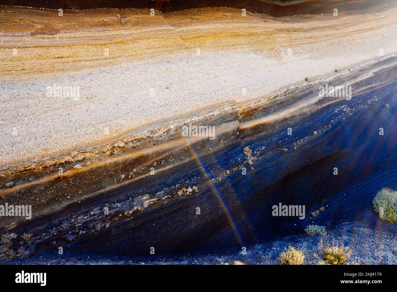 Phonolithic and basaltic geological strata result in beautiful layers ...