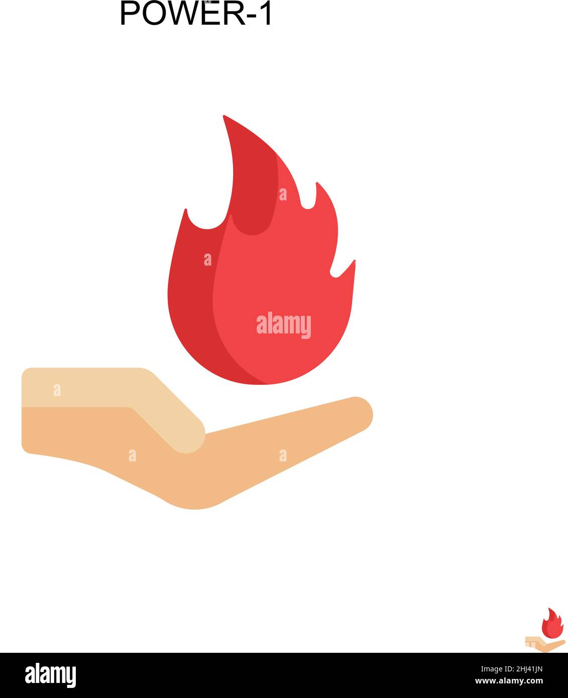 Power-1 Simple vector icon. Illustration symbol design template for web ...