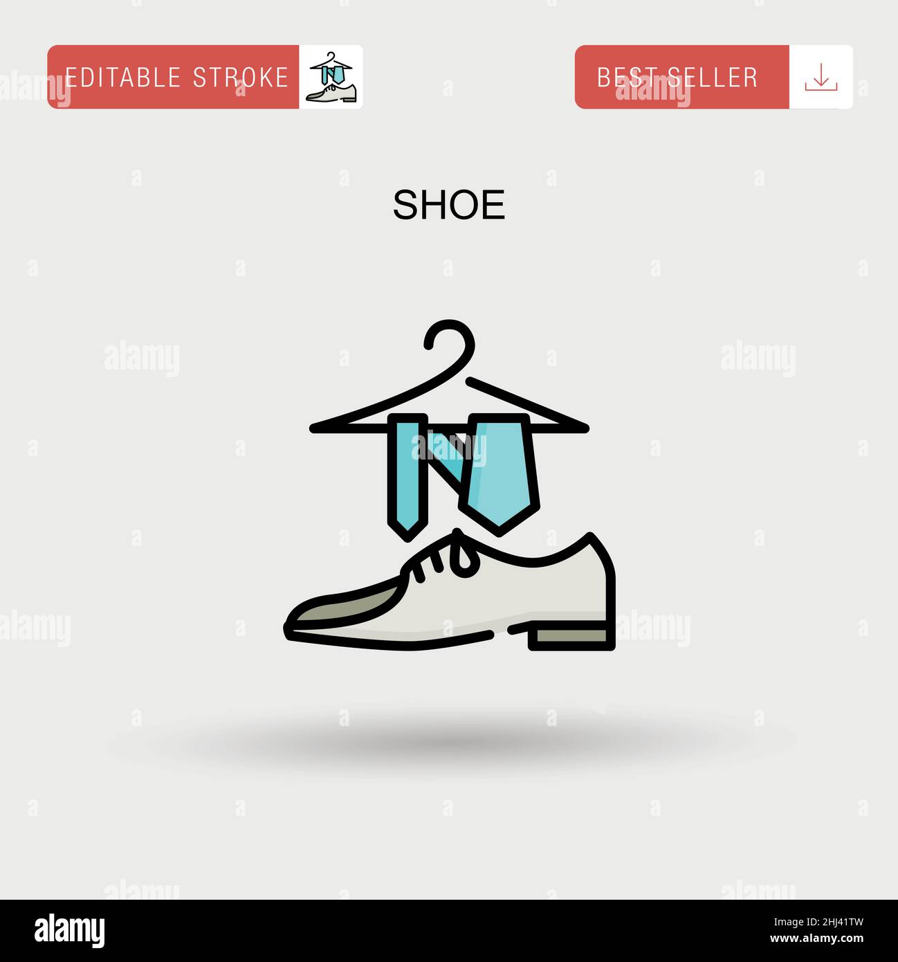 Shoe Simple vector icon Stock Vector Image & Art - Alamy