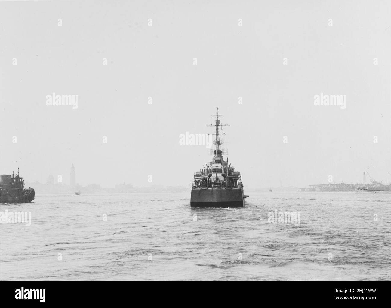 Stern view of former German destroyer Z39 on 7 September 1945 Stock ...