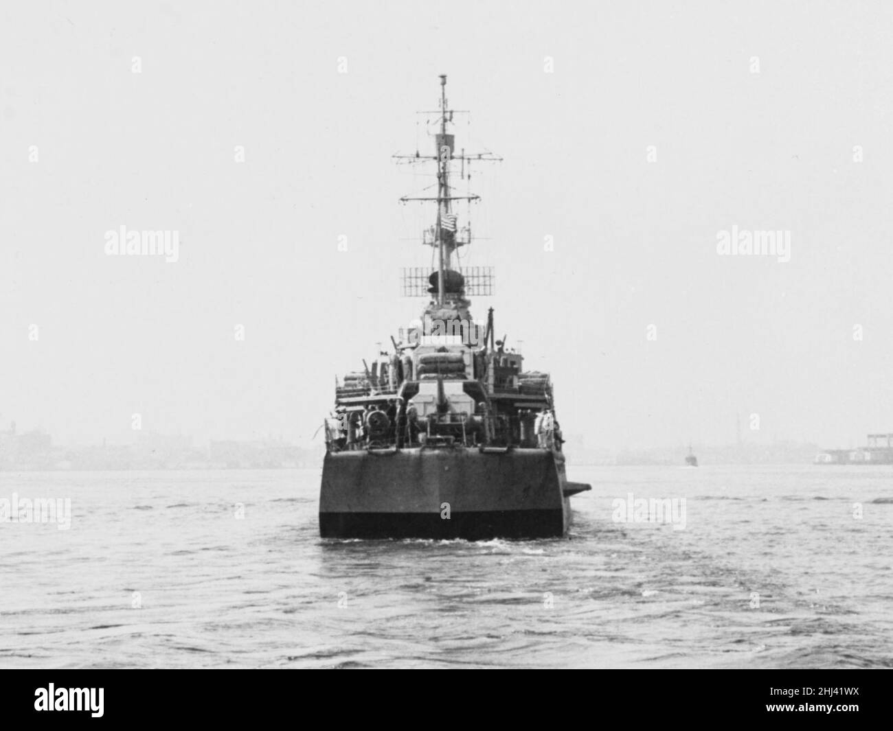 Stern view of German destroyer Z39 on 7 September 1945 Stock Photo - Alamy