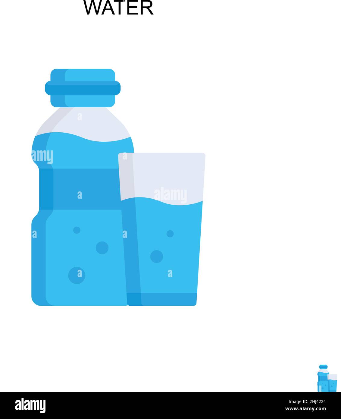 Water Simple vector icon. Illustration symbol design template for web ...