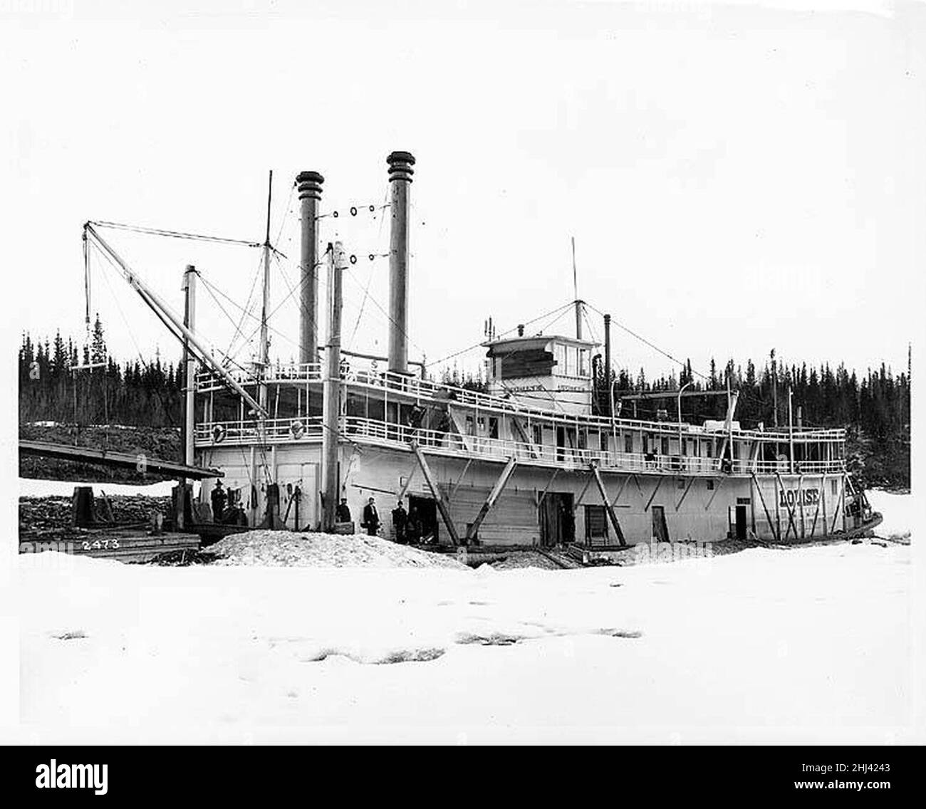 Stern wheel steamer LOUISE, ca 1904 Stock Photo - Alamy