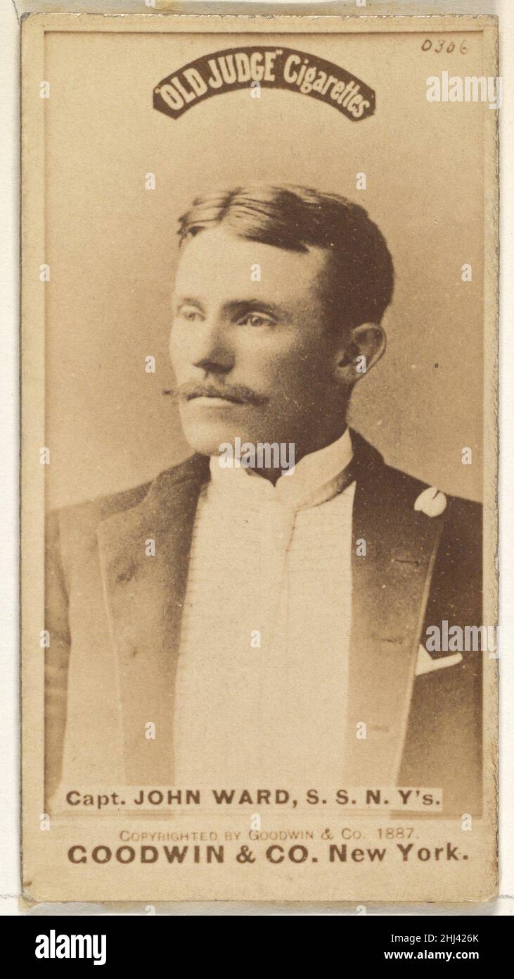 John Montgomery Ward, Captain and Shortstop, New York, from the Old ...