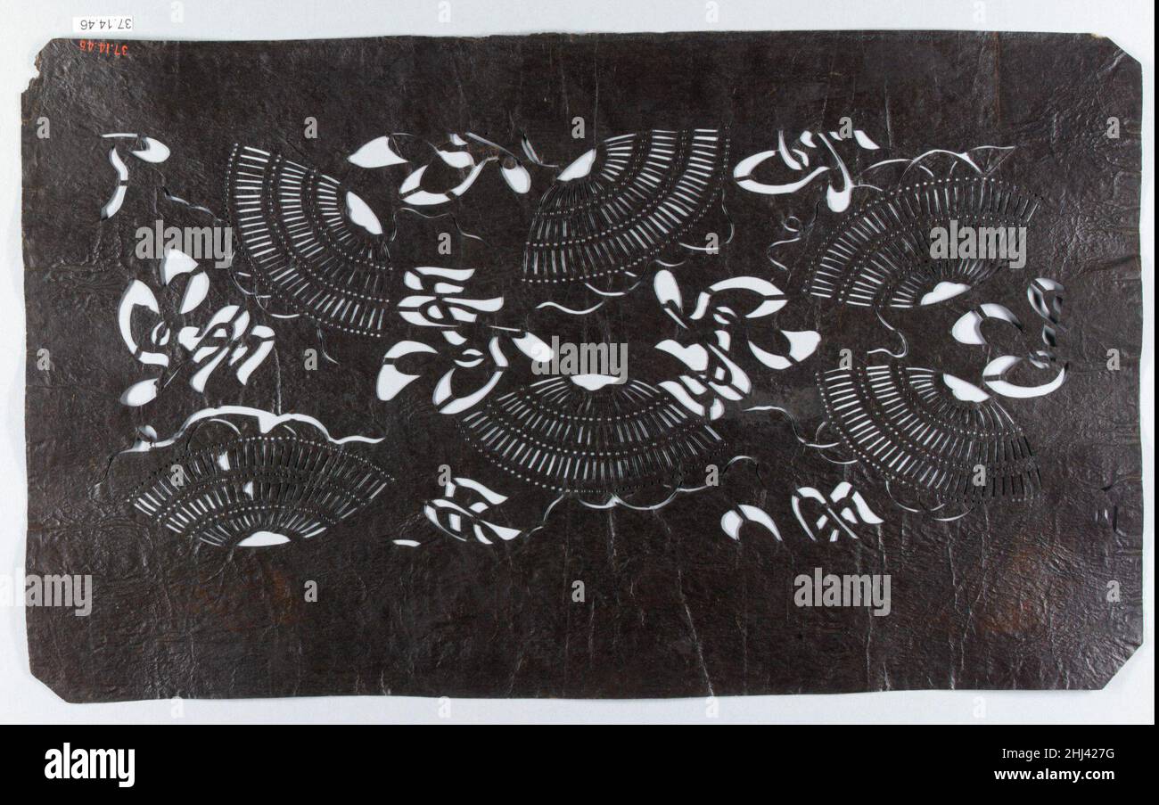 Stencil 19th century Japan This stencil combines the character nin with ...