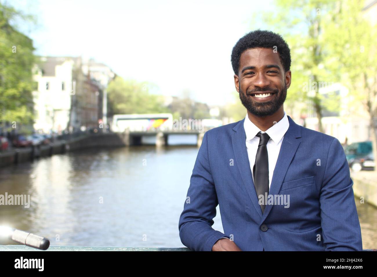 Portrait of a beautiful business man outside Stock Photo - Alamy