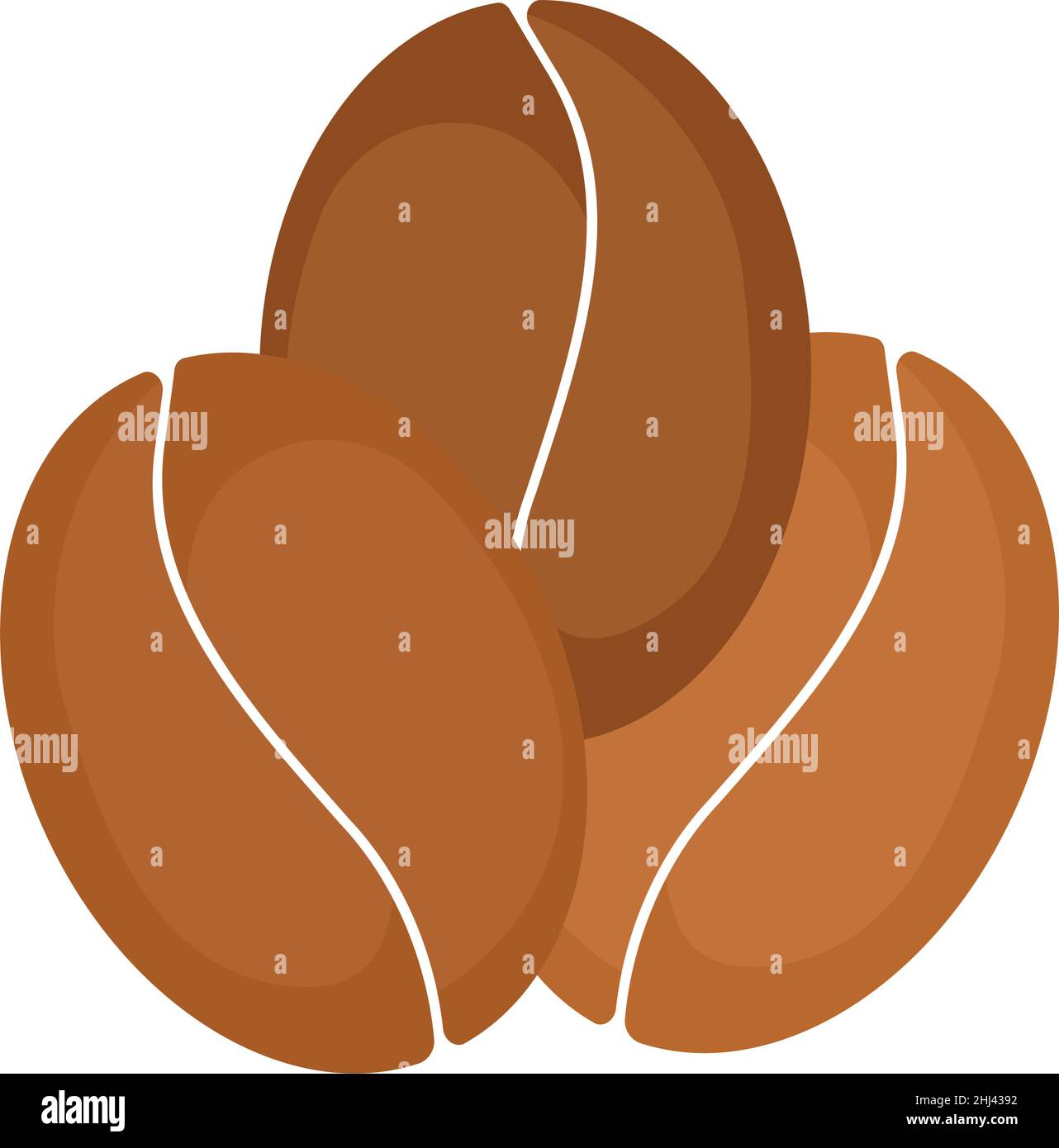 three coffee beans Stock Vector Image & Art - Alamy