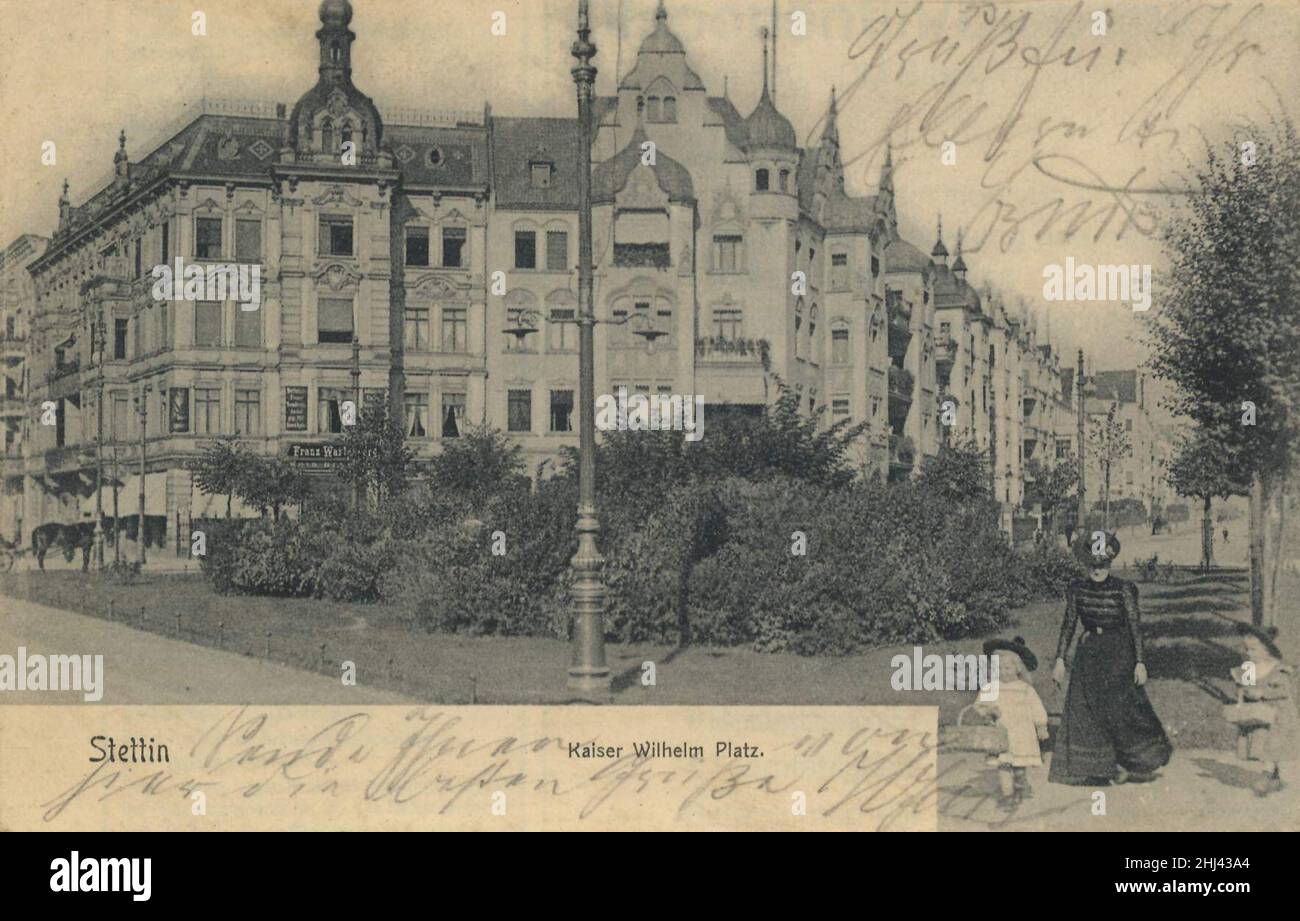 Stettin, Pommern - Kaiser-Wilhelm-Platz Stock Photo - Alamy