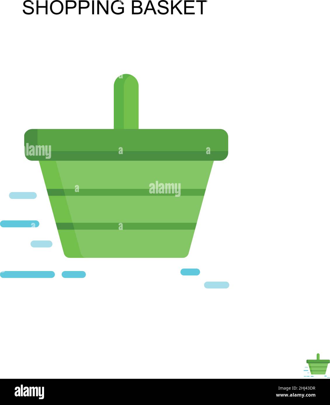 Shopping plastic basket color icon Cut Out Stock Images & Pictures - Alamy