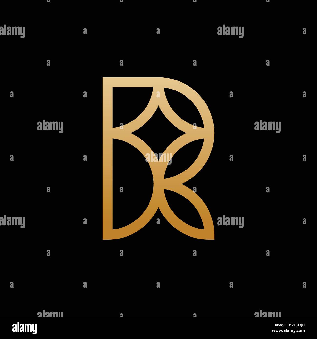 R fashion logo hi-res stock photography and images - Alamy